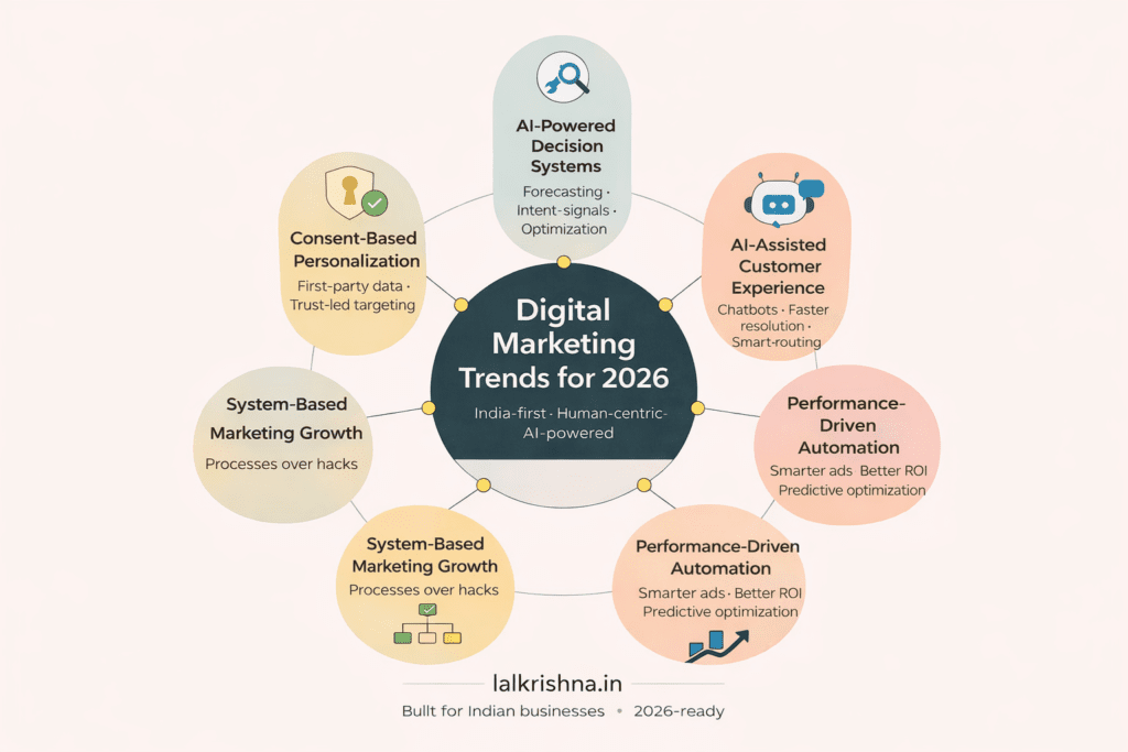 Digital Marketing Trends For 2026 In India | Lalkrishna PG